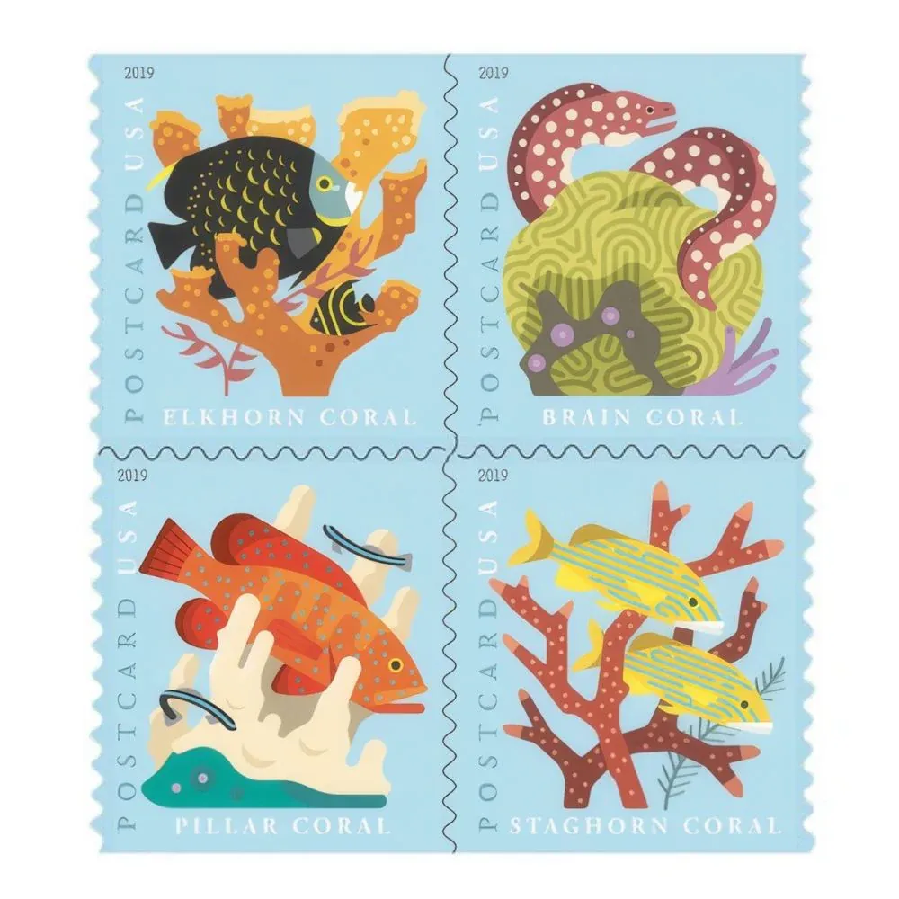 Coral Reefs Postcard 2019 - Forever Stamps